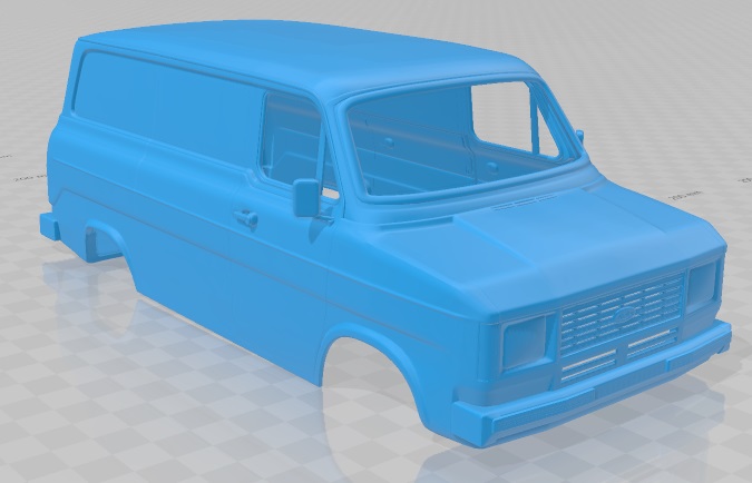 Ford Transit PanelVan 1978 - Printable Car - 3D Model - STL - 3D ...
