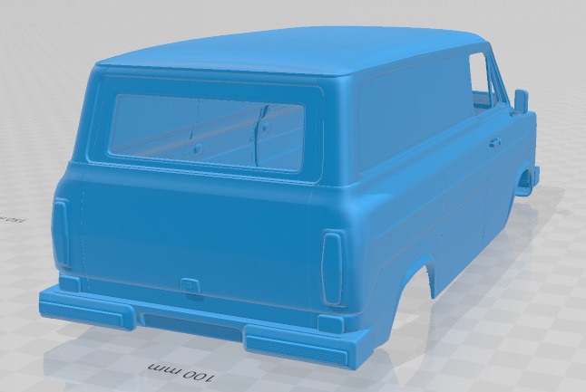 Ford Transit PanelVan 1978 - Printable Car - 3D Model - STL - 3D ...
