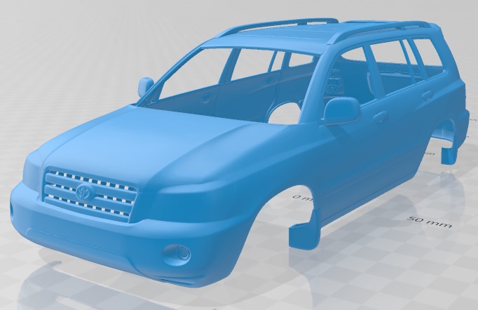 Toyota Highlander XU20 2003 – 3D Model – STL – 3D Printable Shop