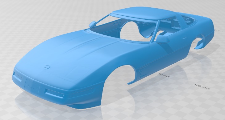 Chevrolet Corvette 1996 Printable Body Car – 3D Printable Shop