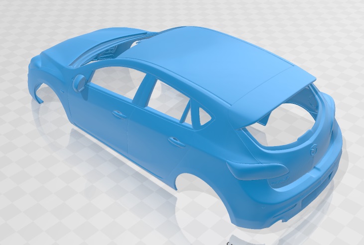 Mazda 3 hatchback 2011 Printable Body Car - 3D Printable Shop