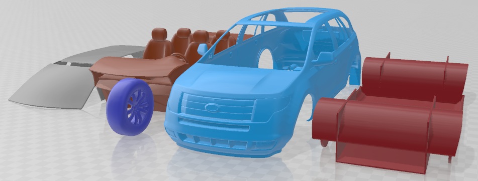 Ford Edge 2007 – 3D Model – STL – 3D Printable Shop